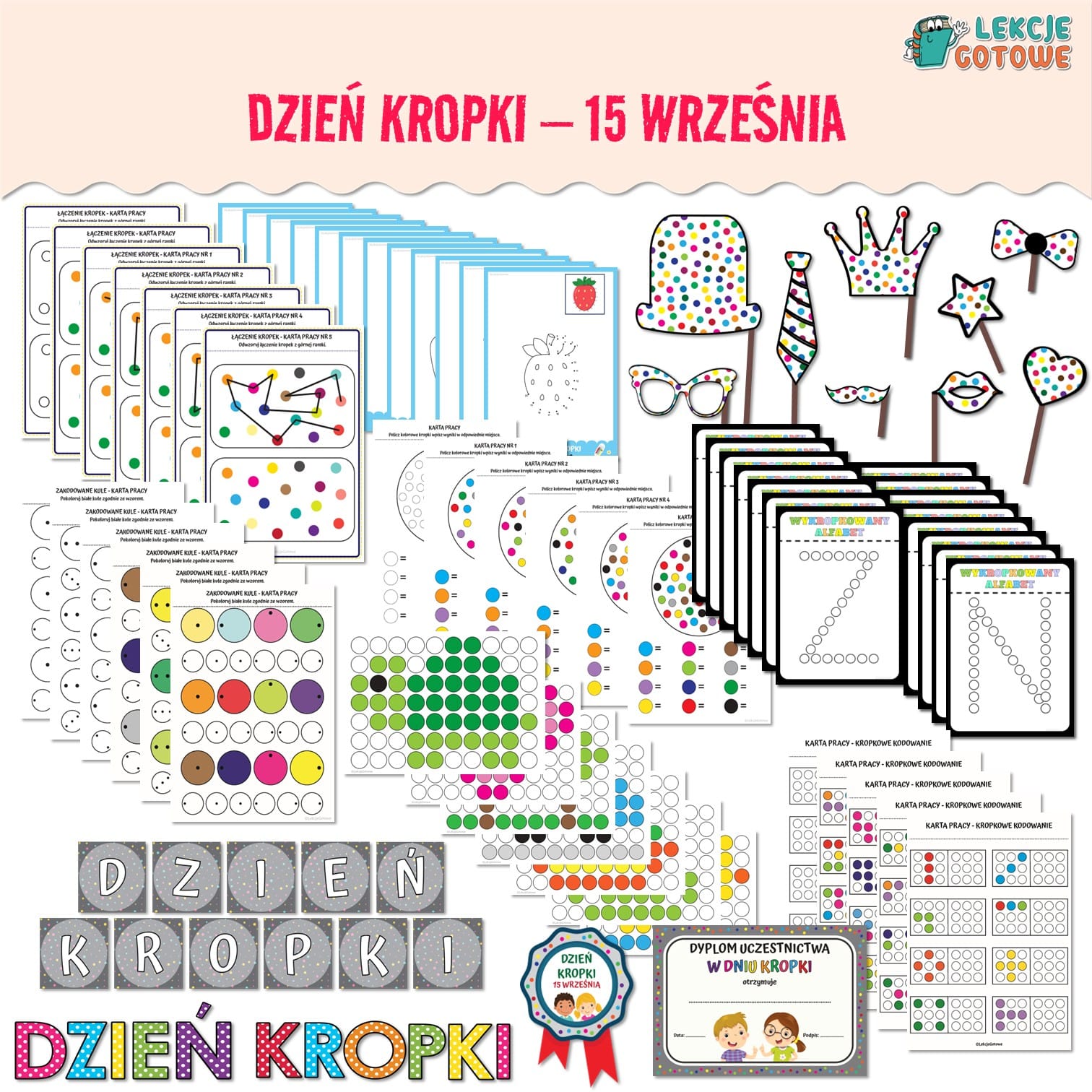 Dzień Kropki z dziećmi - kreatywne zabawy, scenariusze i materiały • Lekcje Gotowe
